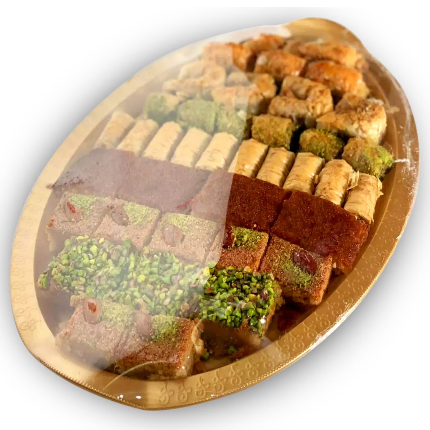 Online Arabic Assorted Sweets Tray Gift Delivery in Qatar - FNP