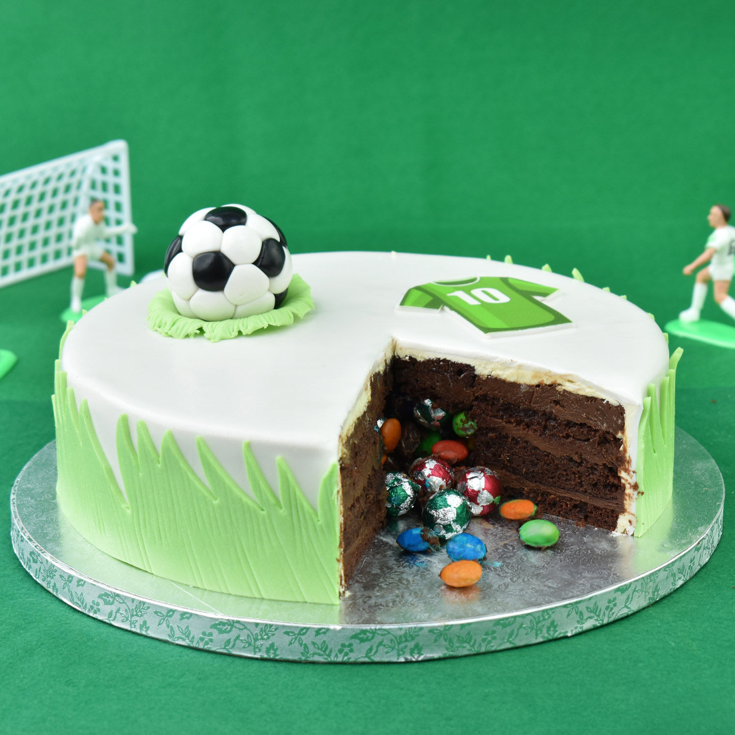 Online Football Theme Red Velvet Cake Gift Delivery in UAE - FNP